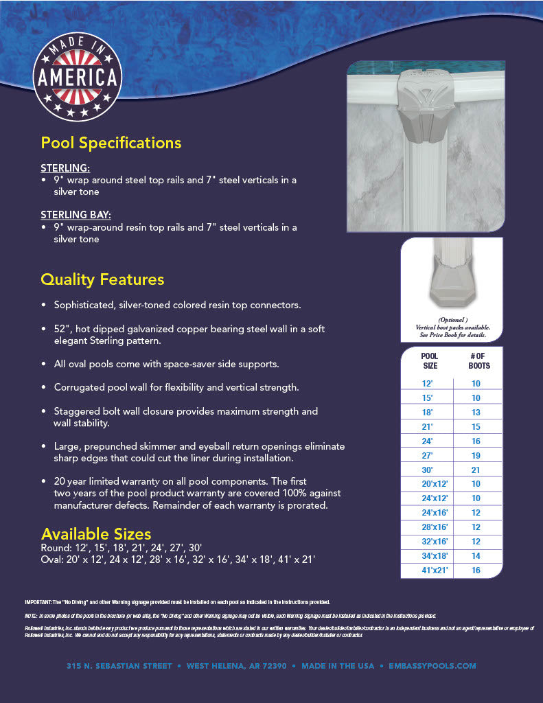 Ultimate Pool Package 21' Sterling Above Ground Swimming Pool – Double Ds Hot tub repair and Pools